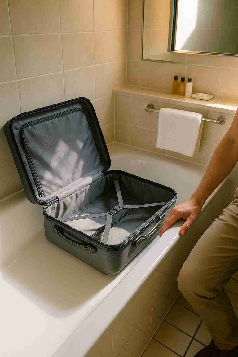 Why Your Bathtub Could Be the Safest Spot for Your Bags
