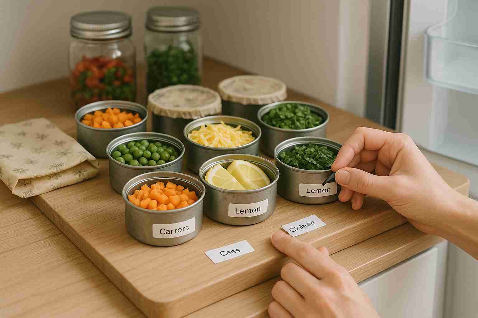 Smart Fridge Organization: Turn Tuna Cans into Reusable Containers