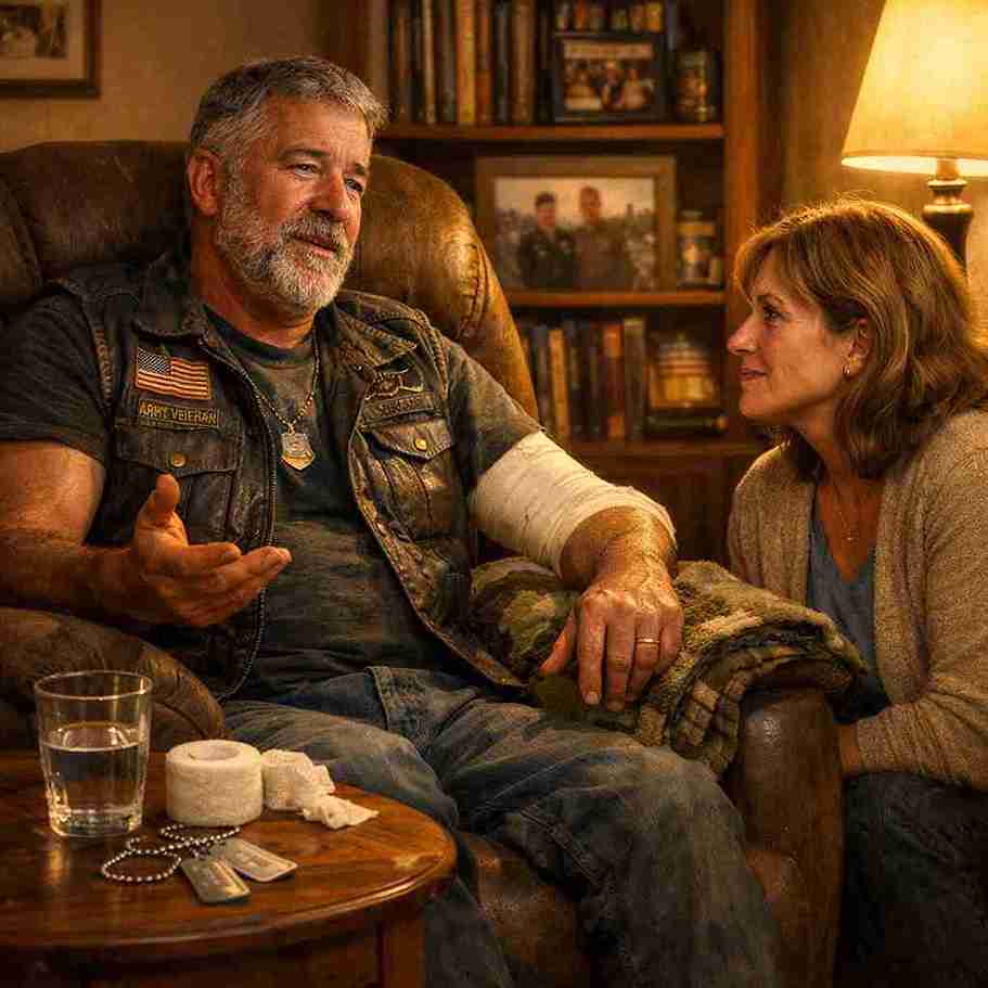 I Found a Biker Sleeping on My Porch—