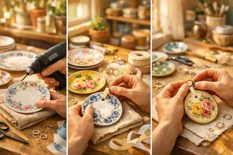 Simple DIY Ideas to Give Old Plates a New Purpose